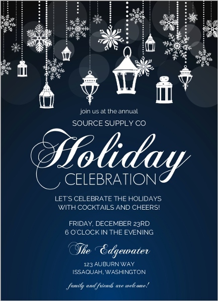 Office Holiday Party Invitation Wording Ideas From PurpleTrail